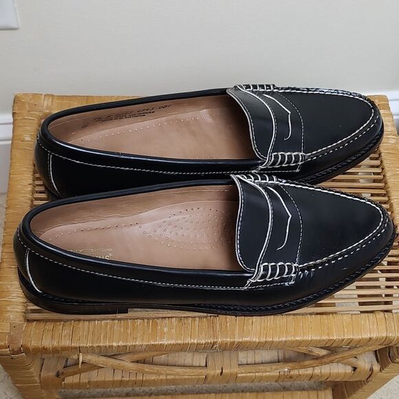 G.H. Bass & Co. | Shoes | Weejuns Original Penny Loafer Black Withwhite ...